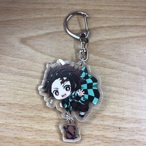 Hot Topic | Other | Demon Slayer Tanjiro Keychain | Poshmark